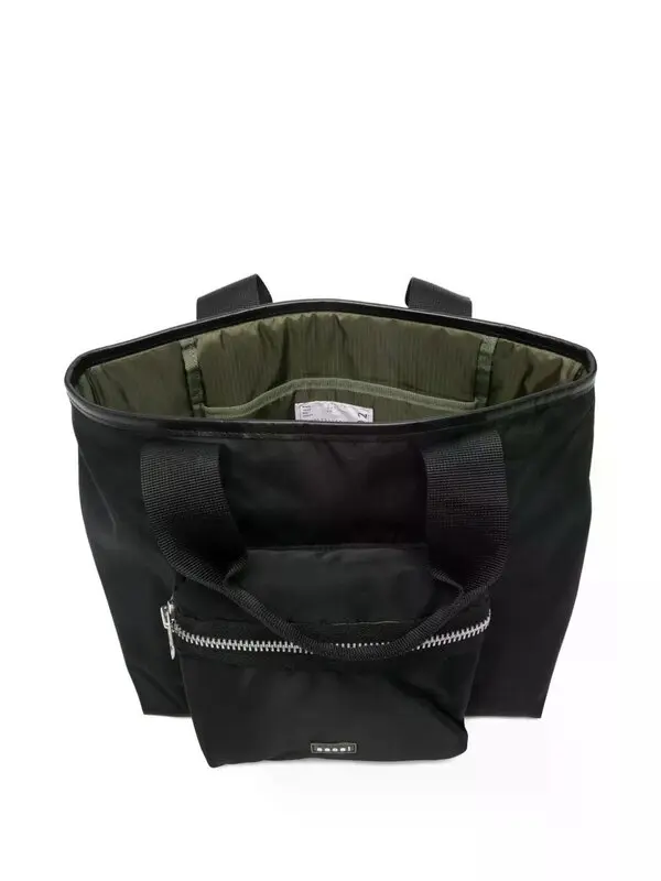 Sacai Tote Bag With Front Pocket - Black