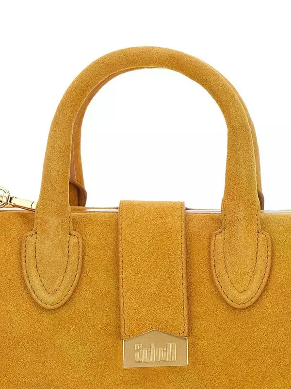 SCHELL Top Handle Tote Bag With Metallic Lettering