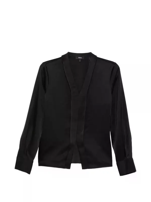 Theory Seam Satin Blouse