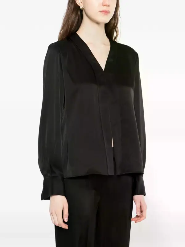 Theory Seam Satin Blouse