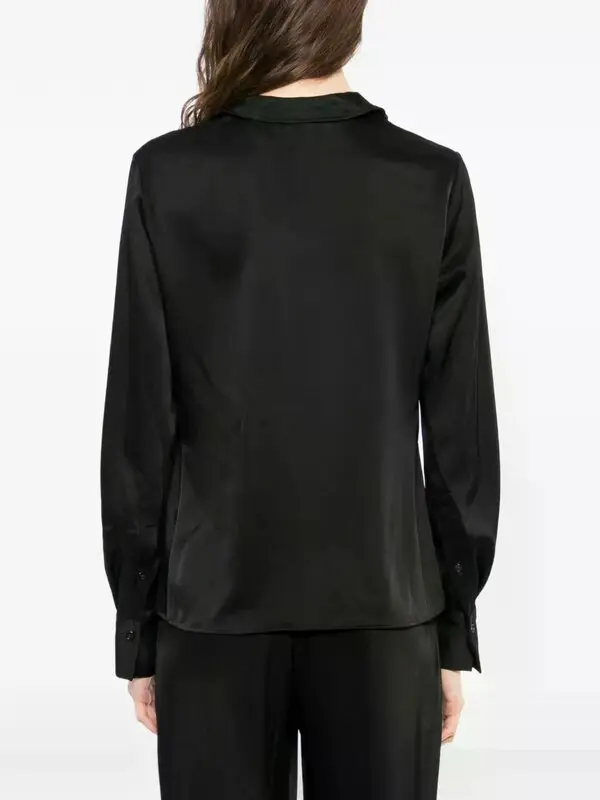 Theory Seam Satin Blouse
