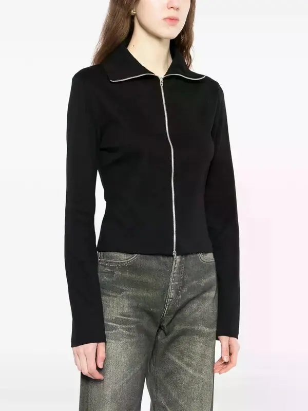Our Legacy Zipped Long-sleeved Top - Black
