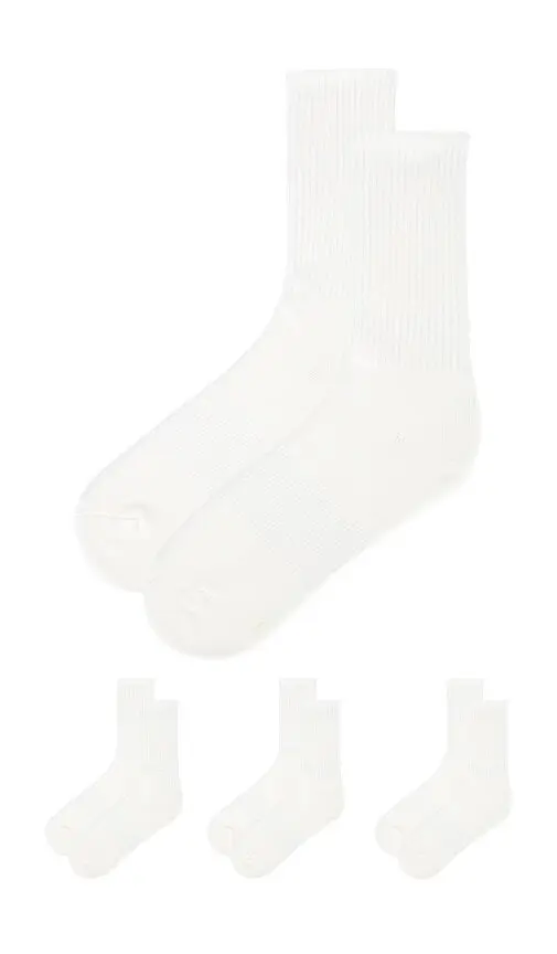 SKIMS Tube Crew Sock 3 Pack - Chalk