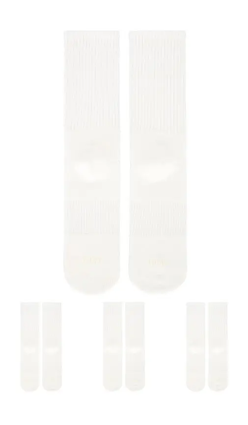 SKIMS Tube Crew Sock 3 Pack - Chalk