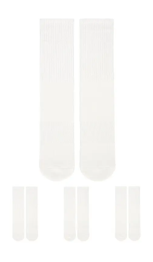 SKIMS Tube Crew Sock 3 Pack - Chalk