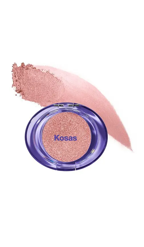 KOSAS Shiny Objects Wet Glisten Powder Highlighter For Face + Eyes - Glimmerose
