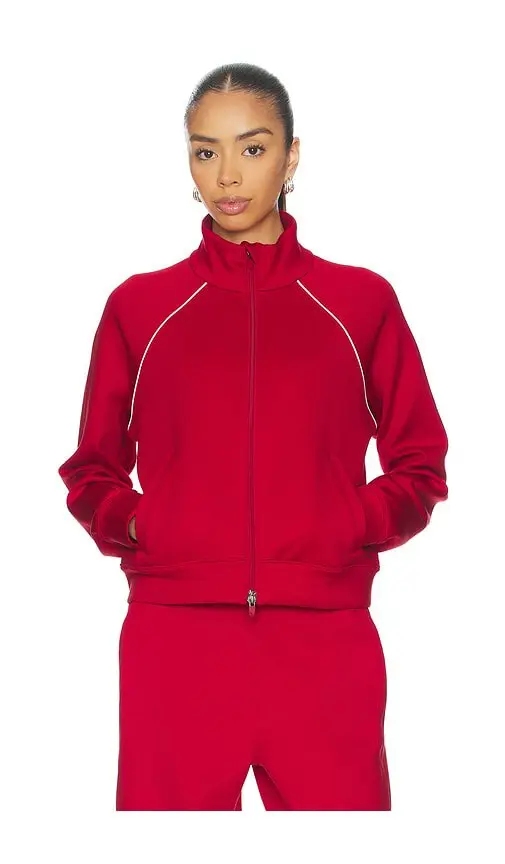 Beyond Yoga Piped Zip Front Jacket