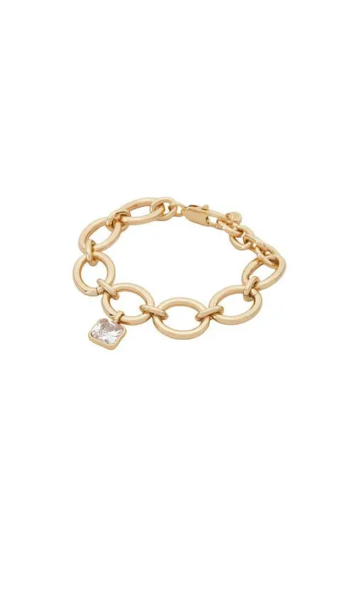 Ettika Radiant Gem Bracelet - Clear Crystal & Gold