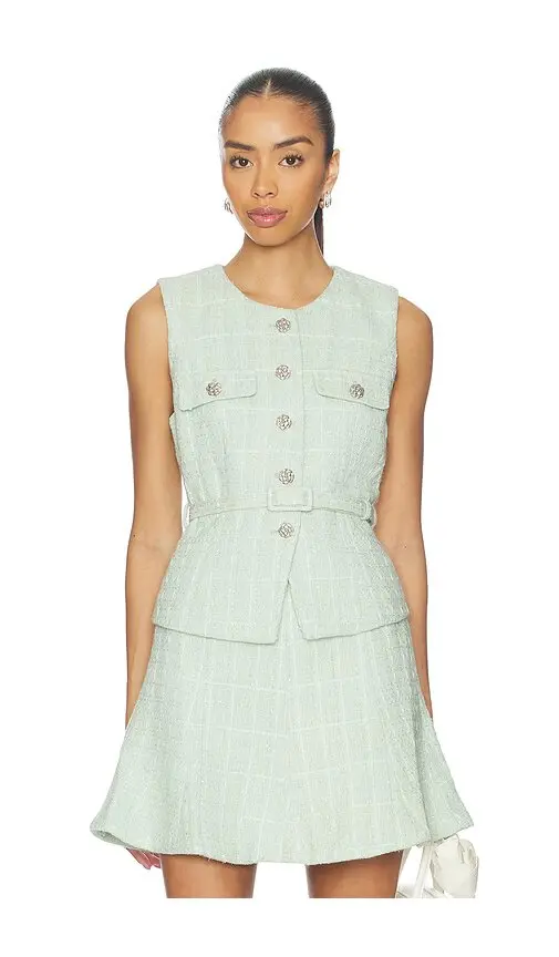 Astr The Label Kelson Tweed Vest