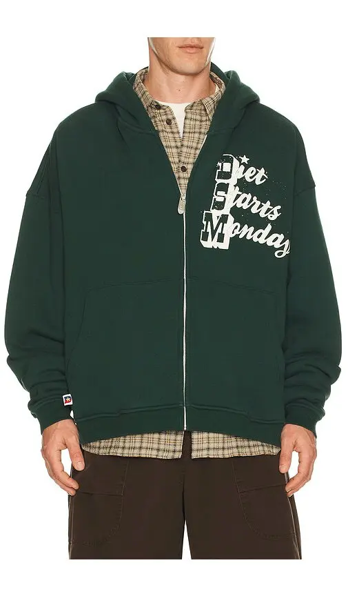DIET STARTS MONDAY Star Full Zip Sweatshirt