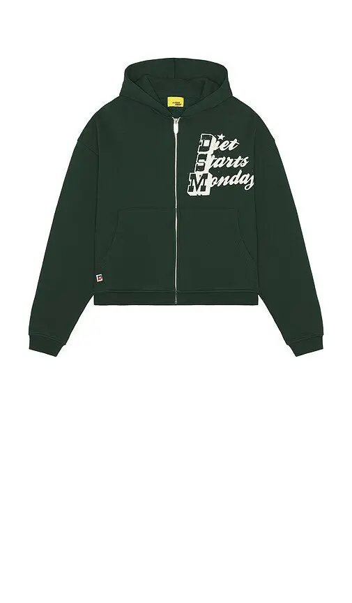DIET STARTS MONDAY Star Full Zip Sweatshirt