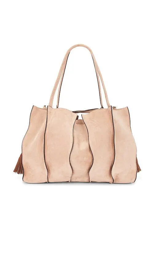 Ulla Johnson Adria Pleated Wave Tote Bag - Sienna