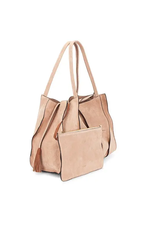 Ulla Johnson Adria Pleated Wave Tote Bag - Sienna