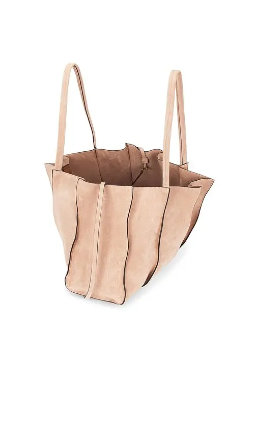 Ulla Johnson Adria Pleated Wave Tote Bag - Sienna