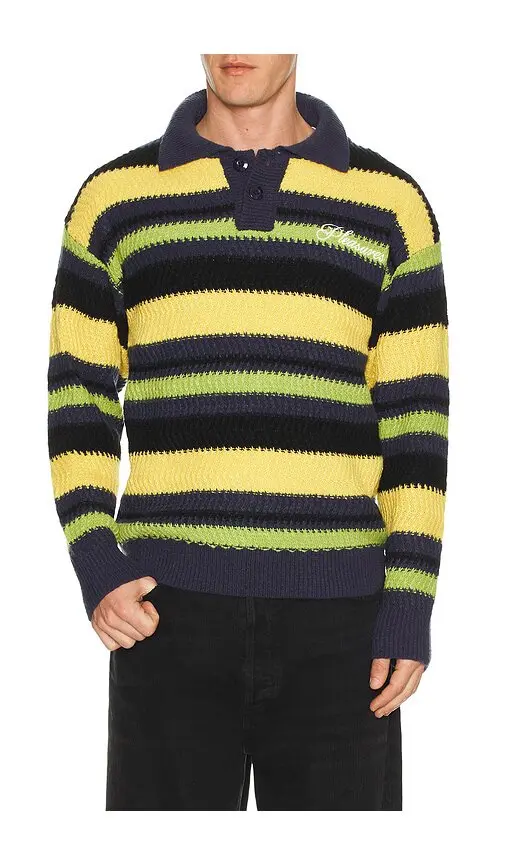 PLEASURES Cooper Polo Sweater