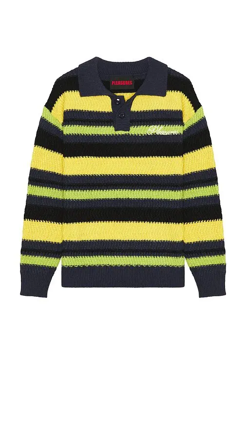 PLEASURES Cooper Polo Sweater