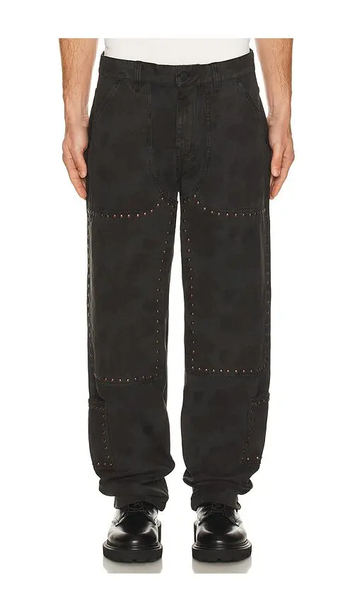 PLEASURES Cowhide Double Knee Work Pant