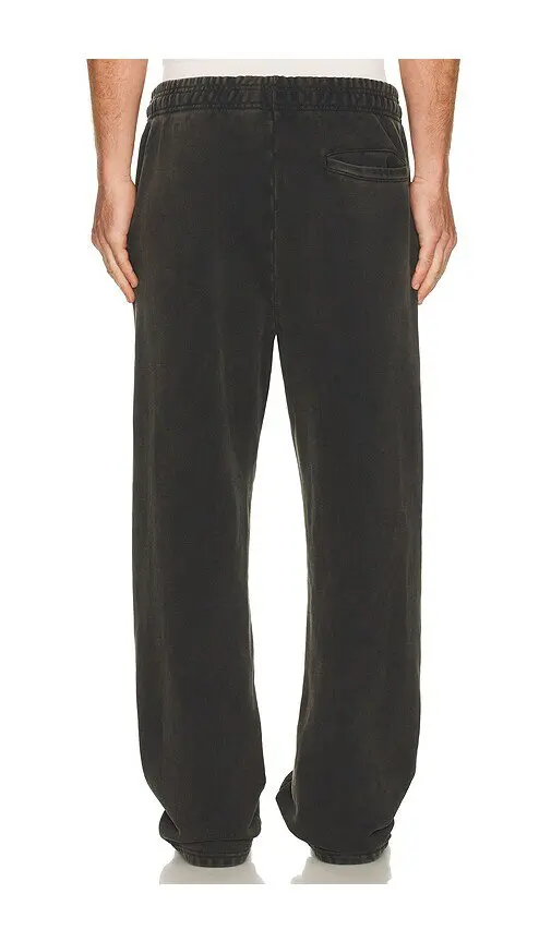 ENTIRE STUDIOS Straight Leg Sweatpant In Black - Washed Black