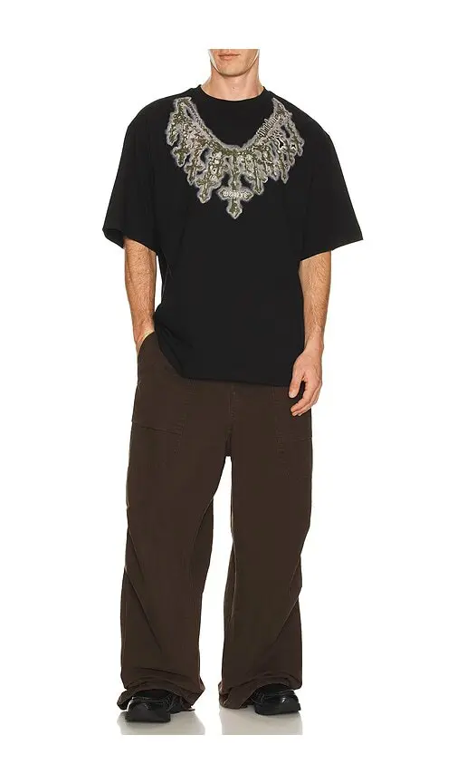 We11Done Cross Necklace T-shirt - Black