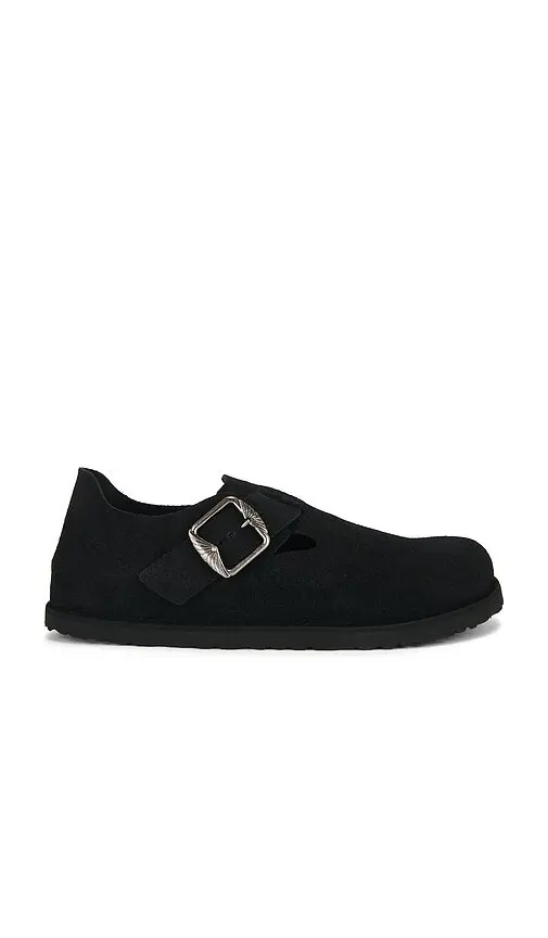 BIRKENSTOCK London Suede 1774 Clog - Black