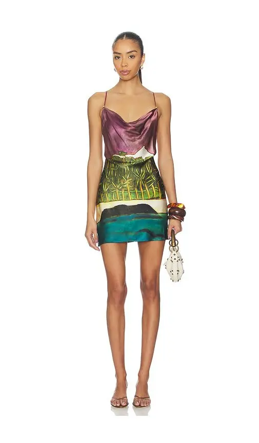 DONDE ESTEBAN La Sierra Silk Mini Dress