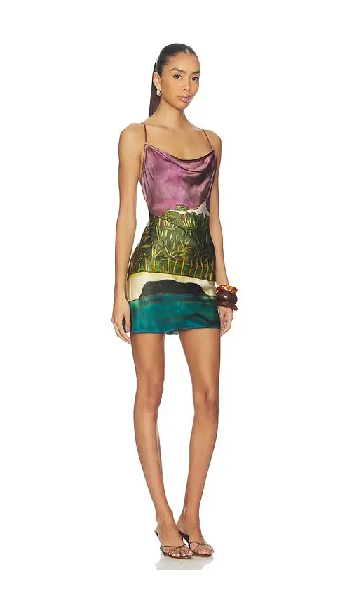 DONDE ESTEBAN La Sierra Silk Mini Dress