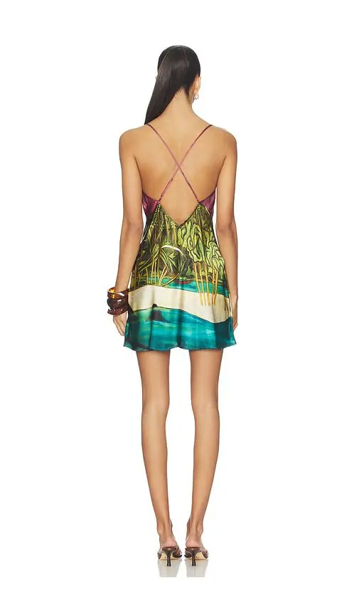 DONDE ESTEBAN La Sierra Silk Mini Dress