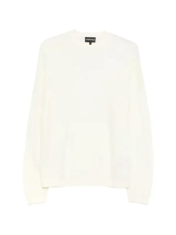 Emporio Armani Textured Crewneck Sweater