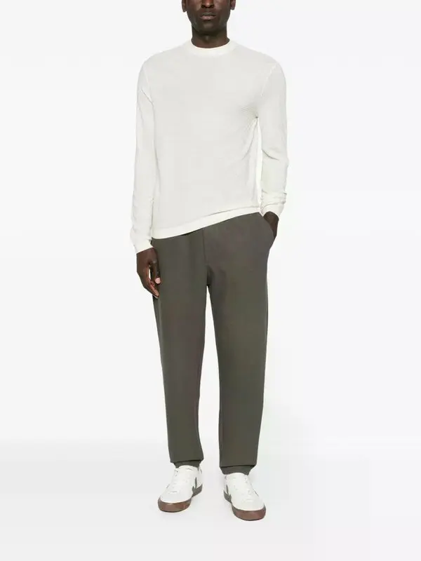 Emporio Armani Textured Crewneck Sweater