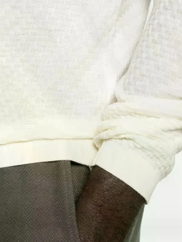 Emporio Armani Textured Crewneck Sweater