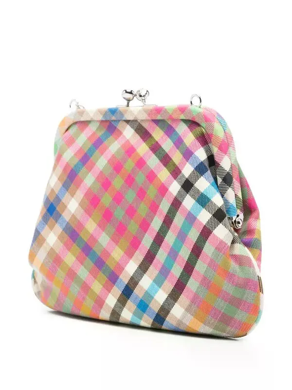 VIVIENNE WESTWOOD Orb-motif Check-pattern Clutch