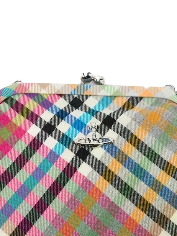 VIVIENNE WESTWOOD Orb-motif Check-pattern Clutch