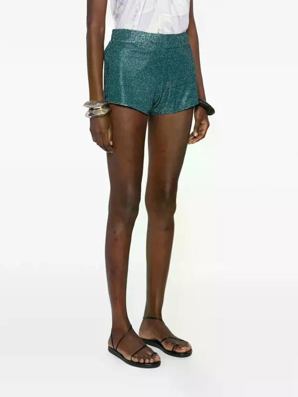 Oseree Shimmer Shorts - Green