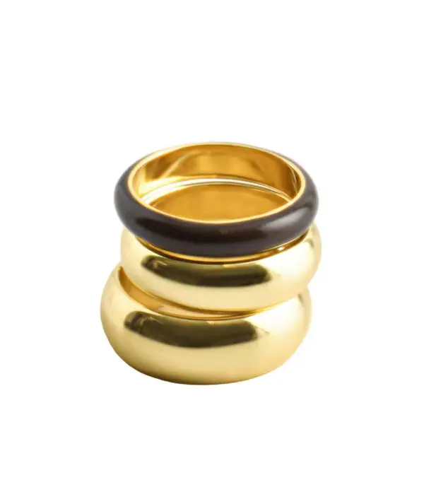 Cos 3-pack Stacking Rings - Gold