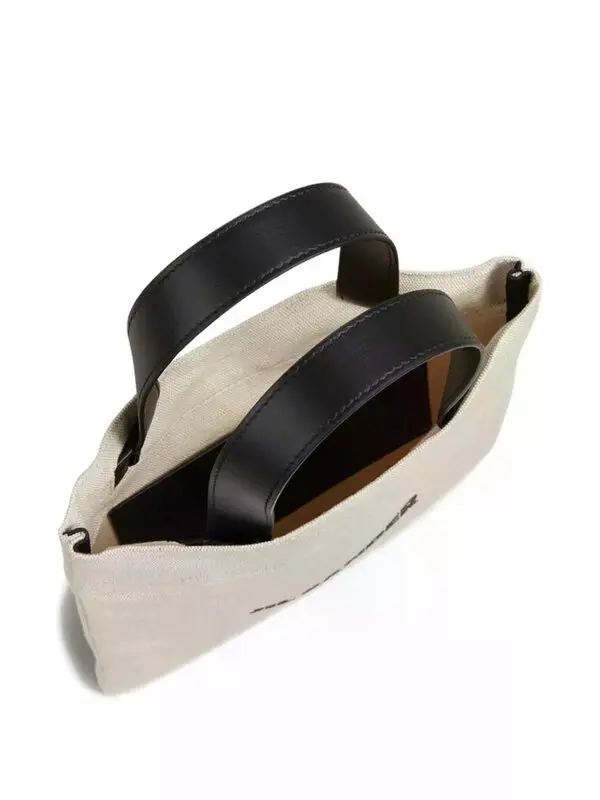 JIL SANDER Logo-printed Tote Bag With Leather Handles