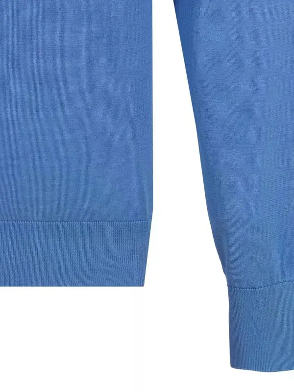TOM FORD Crew-neck Long Sleeve Sweater - Blue