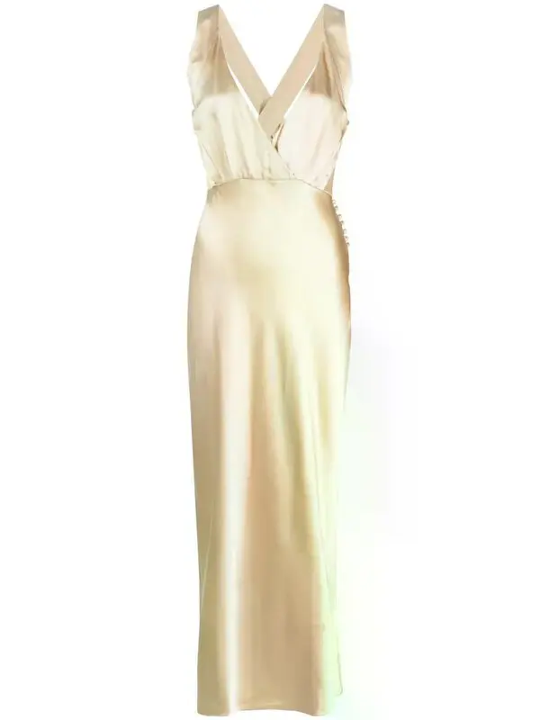 Khaite The Milo Silk Dress - Neutrals