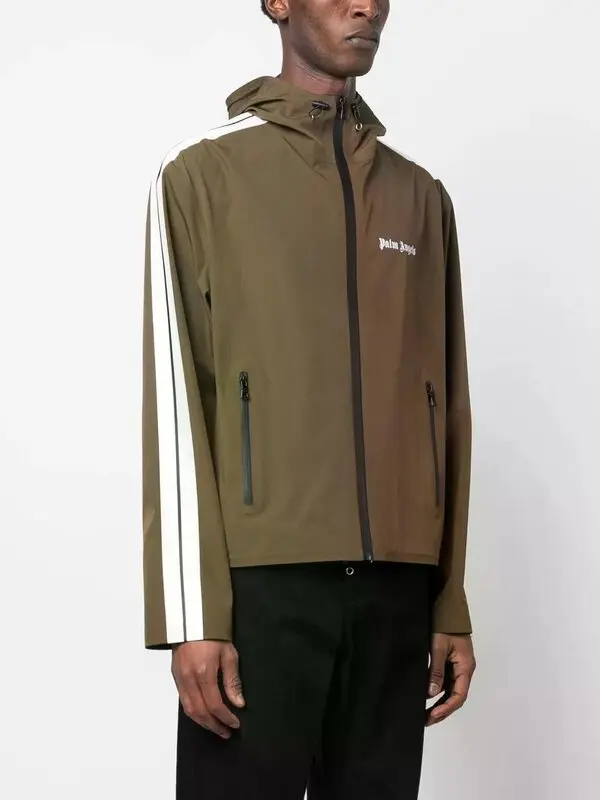 Palm Angels Side-stripe Hooded Jacket