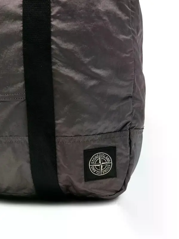 Stone Island Logo-patch Nylon Metal Tote Bag - Grey
