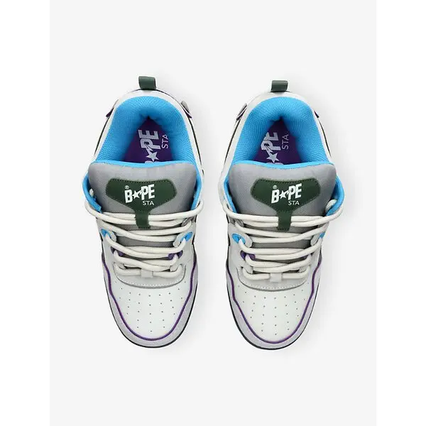 A BATHING APE Flip Sta #2 M2 Leather Trainers
