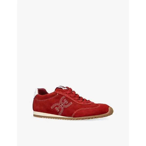 Sam Edelman Isela Suede Trainers - Red