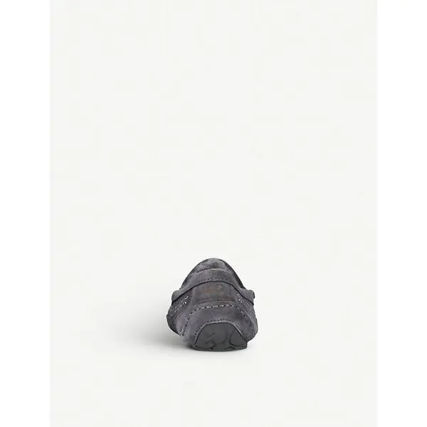 Ugg Ascot Stitch-Detail Suede Loafers - Grey/Dark | Editorialist display picture 1