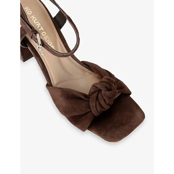 Kurt Geiger Signet Suede Heeled Sandals