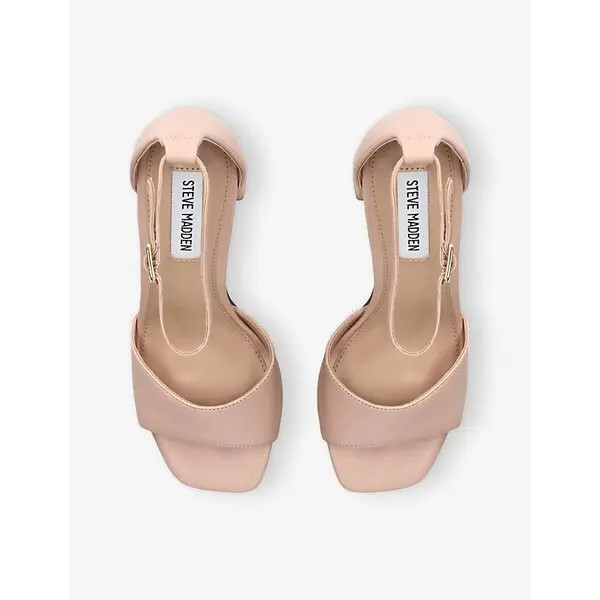 Steve Madden Leather Heeled Sandals - Blush