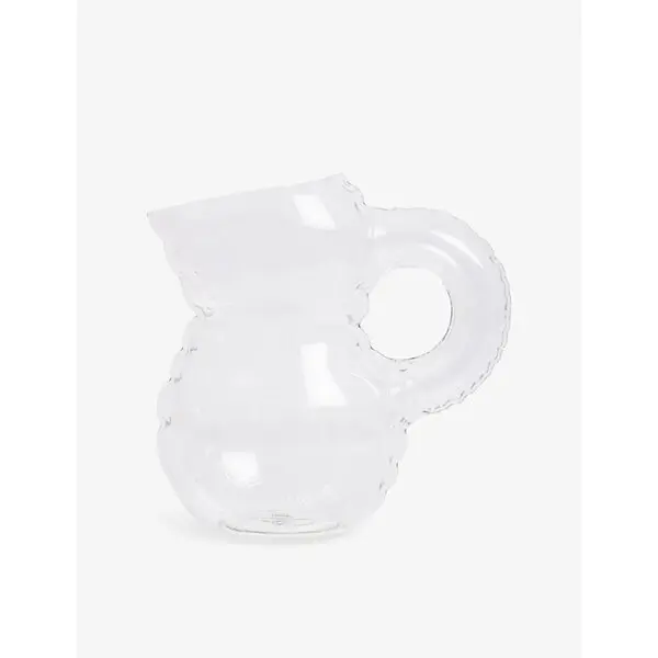 HOME STUDYO Emily Glass Jug - Clear Glass
