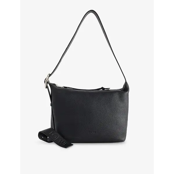 Loewe Loop Leather Hobo Bag - Black