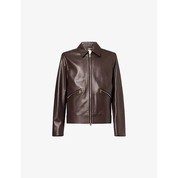 Paul Smith Regular-fit Leather Jacket