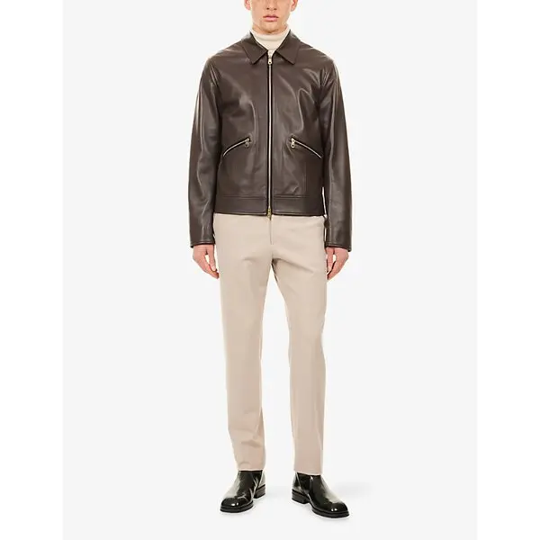 Paul Smith Regular-fit Leather Jacket