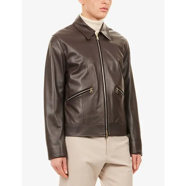 Paul Smith Regular-fit Leather Jacket