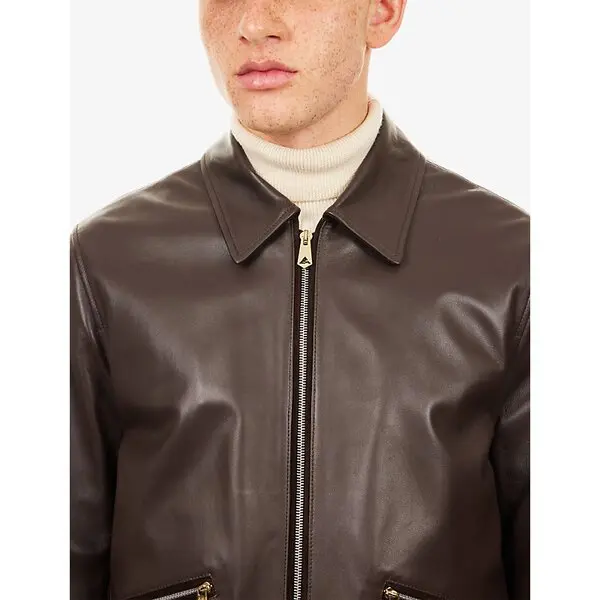 Paul Smith Regular-fit Leather Jacket
